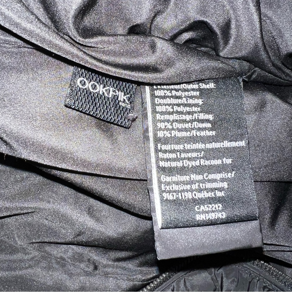 Ookpik Sparrow Leather Parka Jacket Coat 2xl Black - Gem